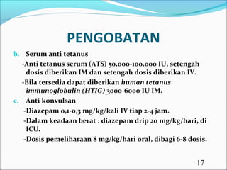 Tetanus anak | PPT