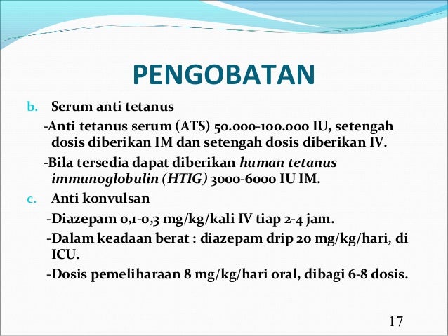 Anti Tetanus Serum Dosis Dalchaebi