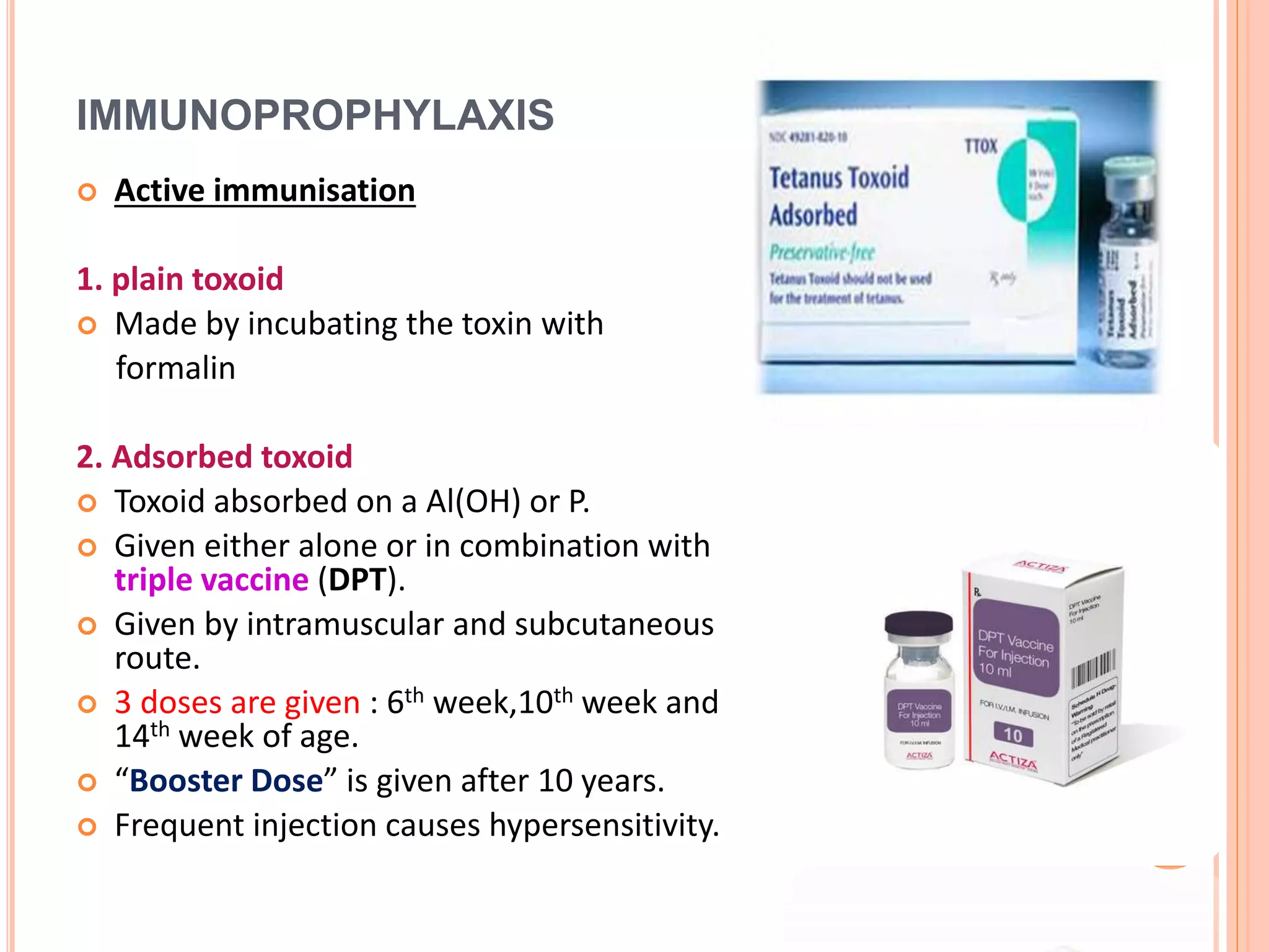 Tetanus and botulism PG | PPTX