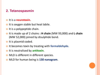 Tetanus and botulism PG | PPTX