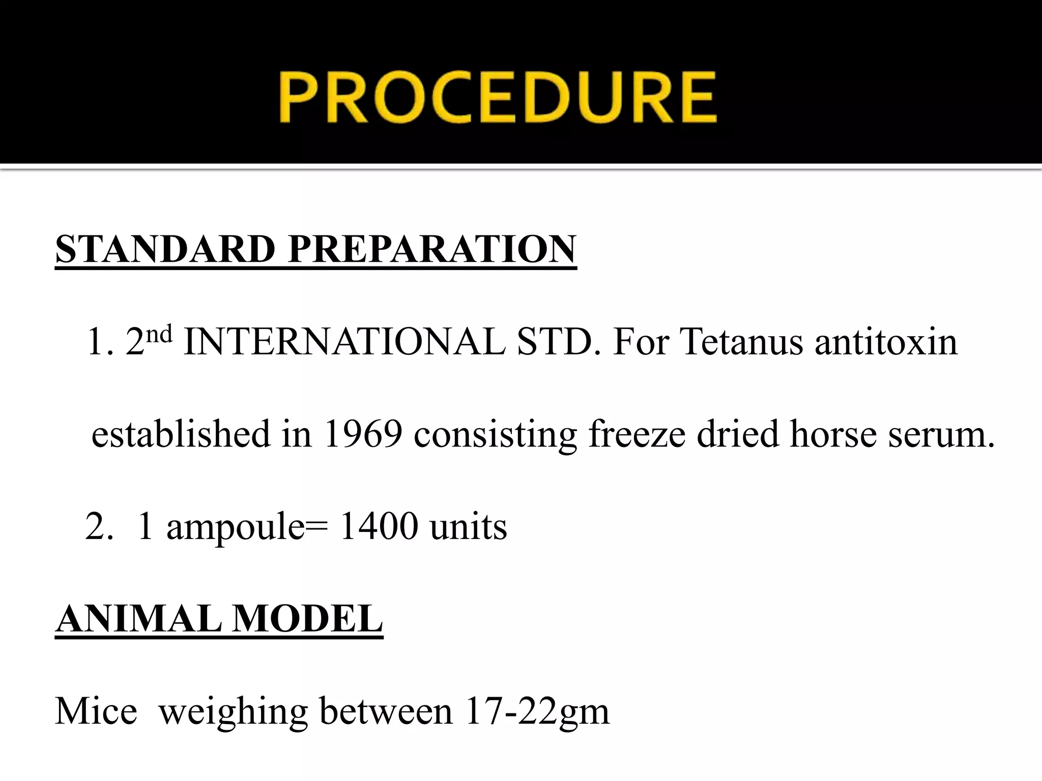 Tetanus antitoxin (apa) | PPTX