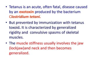 Tetanus bacterial disease | PPTX | Pregnancy | Reproductive Health