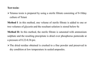 BIOASSAY OF TETANUS ANTITOXIN | PPTX