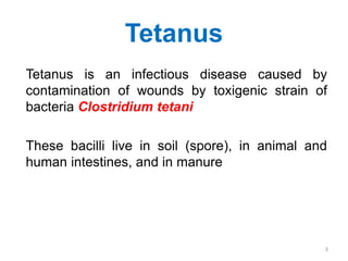 TETANUS Lecture................................... | PPT