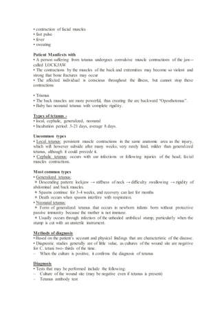 Tetanus | PDF
