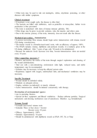 Tetanus | DOCX