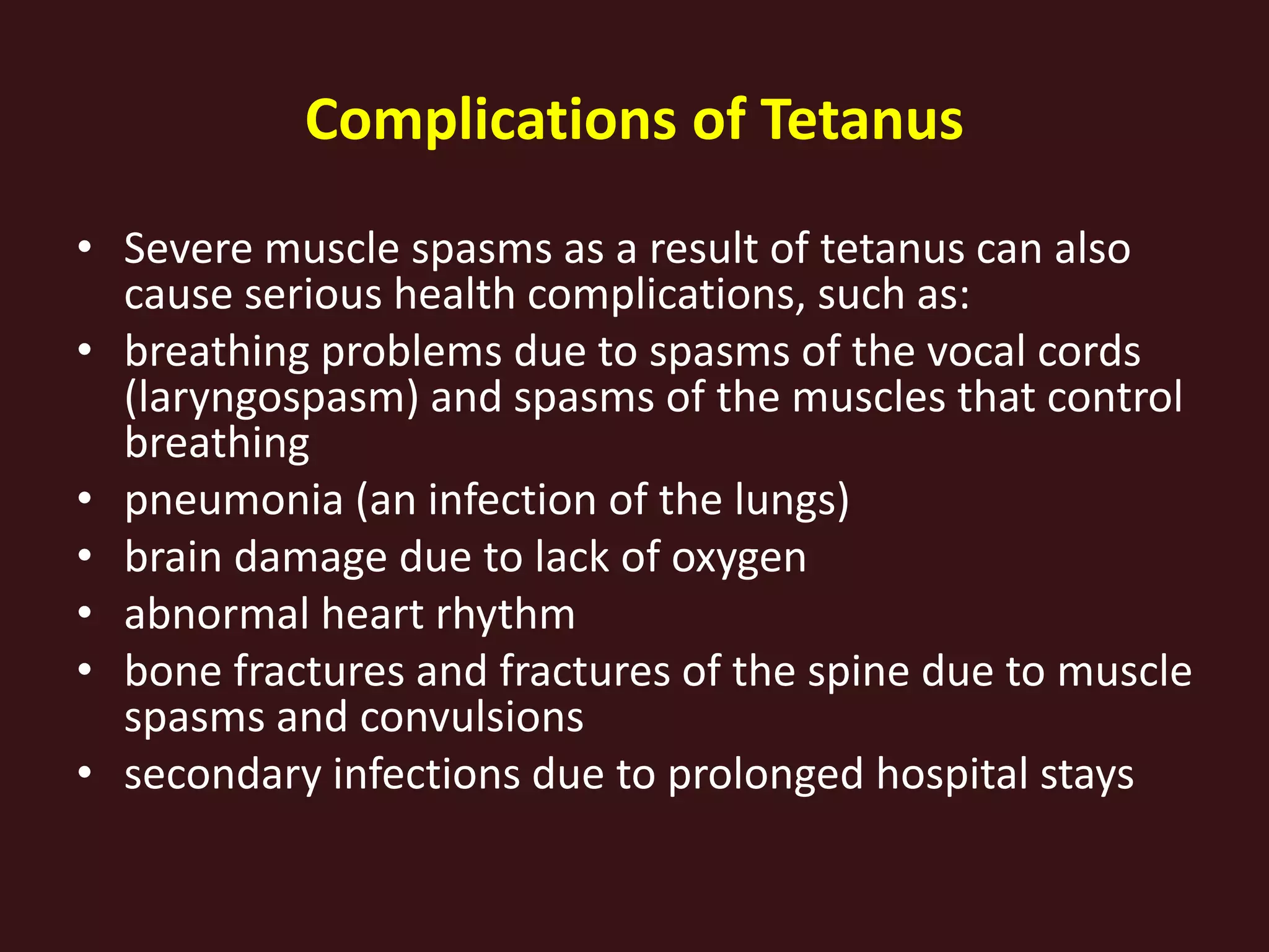 Tetanus -Basics | PPTX