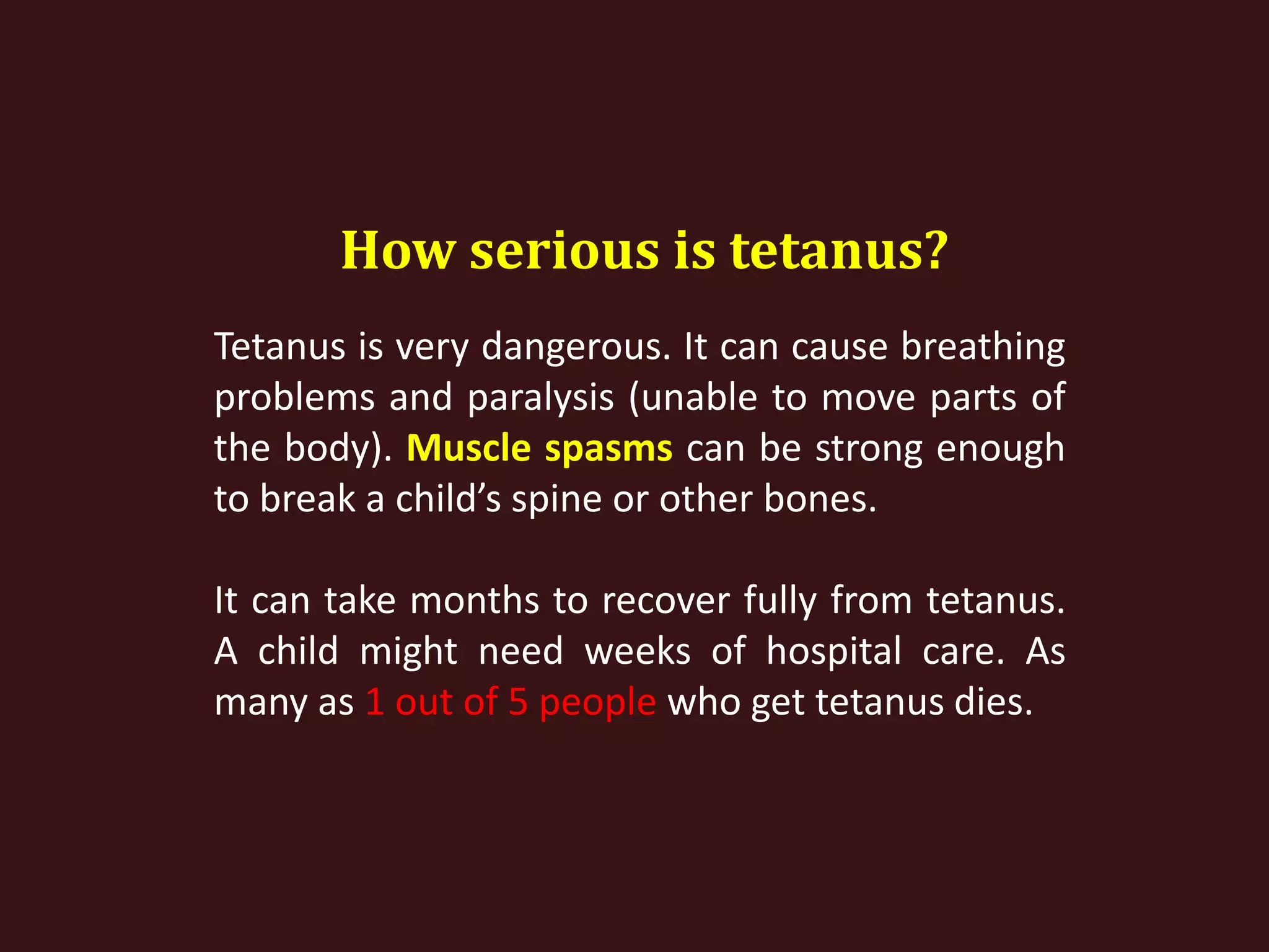 Tetanus -Basics | PPTX