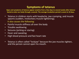 Tetanus -Basics | PPTX