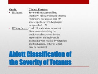 Tetanus discussion | PPTX