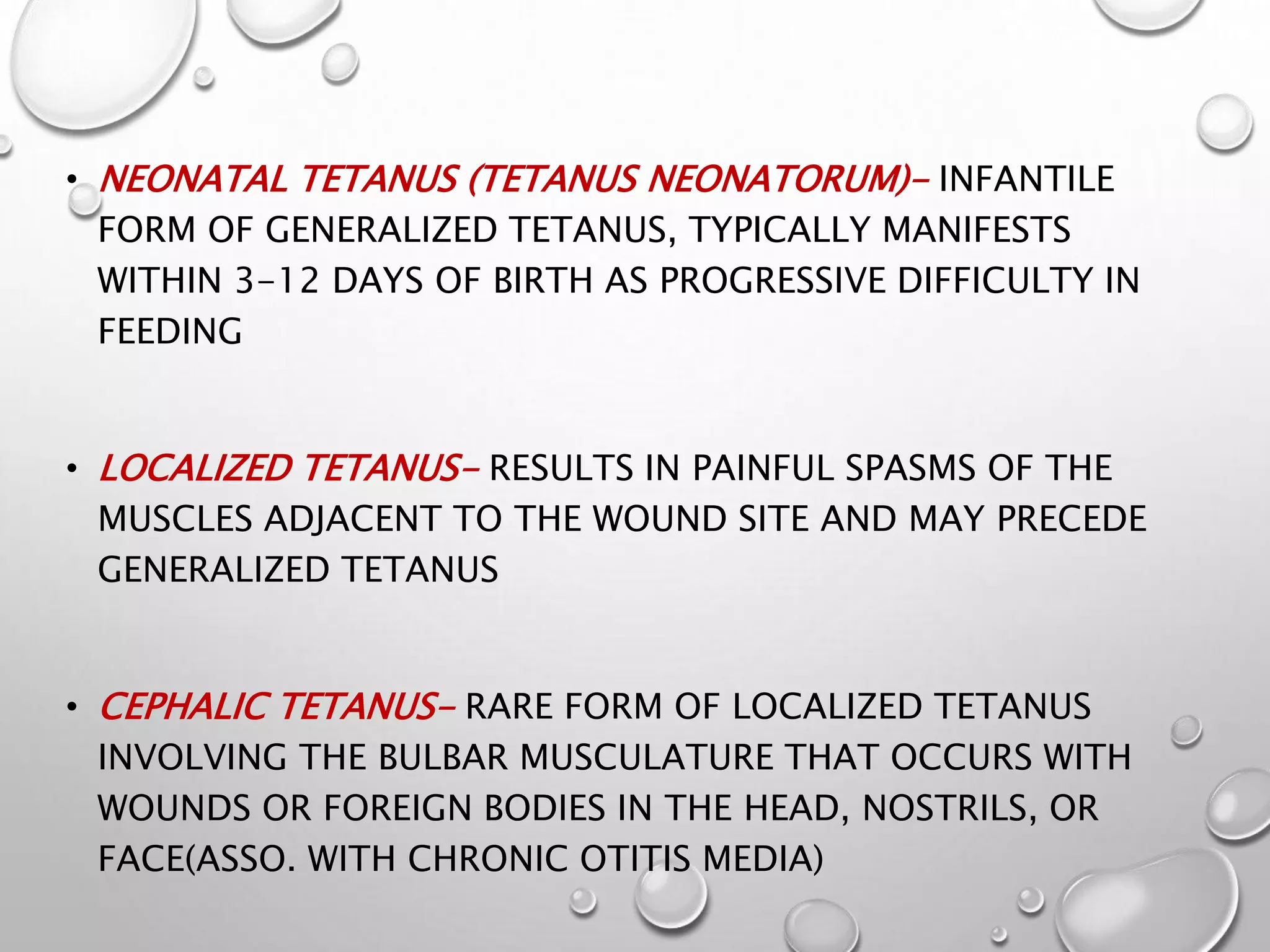 Tetanus dr yusuf imran | PPTX