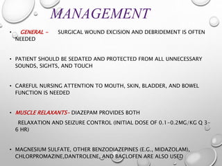 Tetanus dr yusuf imran | PPTX
