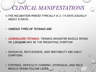 Tetanus dr yusuf imran | PPT