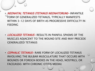 Tetanus dr yusuf imran | PPT
