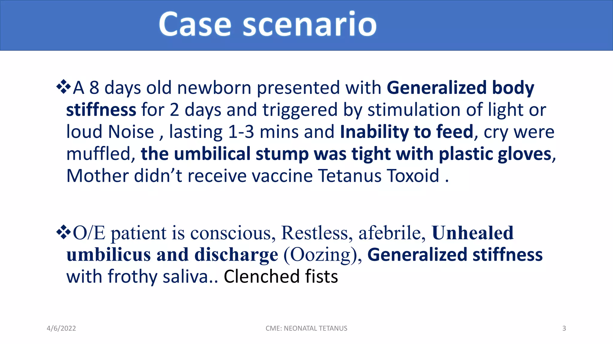 Tetanus in children Dr. ozil | PPTX