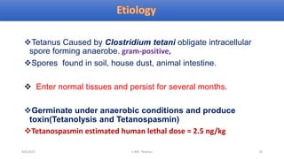 Tetanus in children Dr. ozil | PPTX