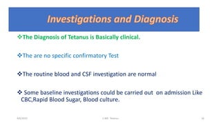 Tetanus in children Dr. ozil | PPTX