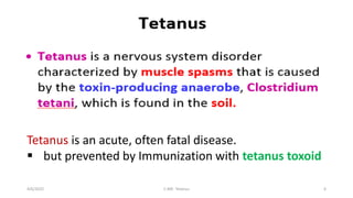 Tetanus in children Dr. ozil | PPTX