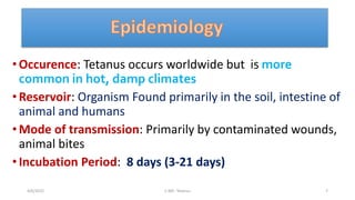 Tetanus in children Dr. ozil | PPTX