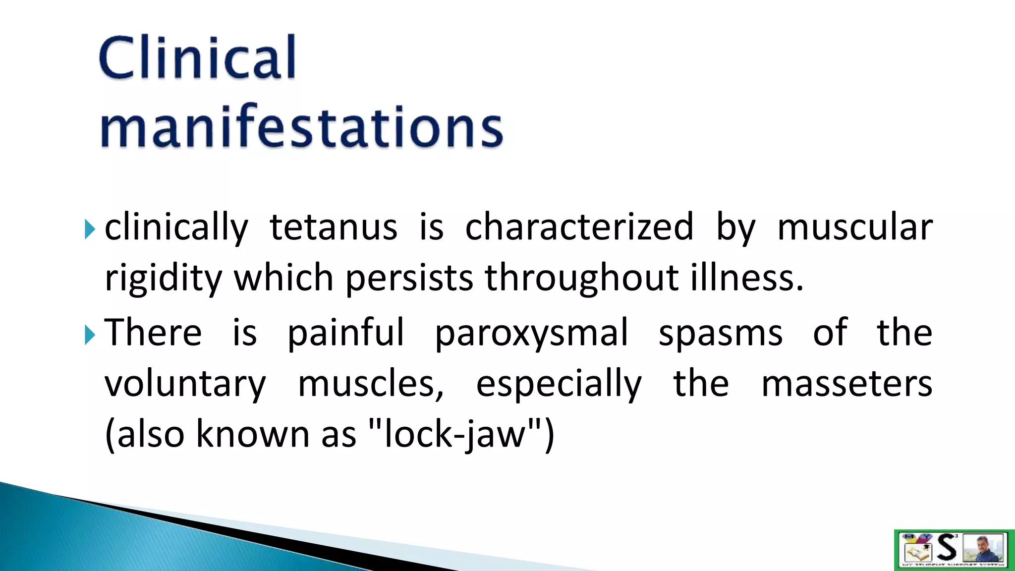 Tetanus in english . | PPTX | Infectious Diseases | Diseases and Conditions