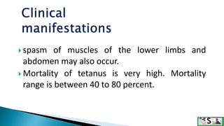 Tetanus in english . | PPTX | Infectious Diseases | Diseases and Conditions