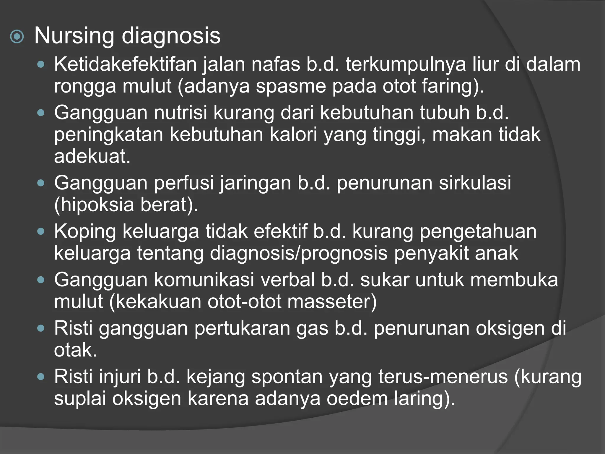 MATERI MANAJEMEN OF PENYAKIT TETANUS.ppt | Brain and Nervous System Disorders | Diseases and ...