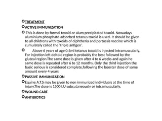 Tetanus & HOMOEOPATHIC MANAGEMENT OF THERAPEUTICS | PPTX