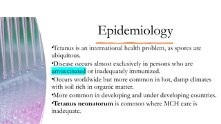 Definition and principles of Management of neonatal tetanus, | PPTX