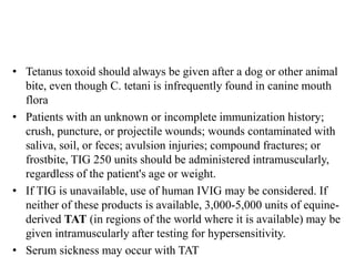Tetanus prevention | PPTX