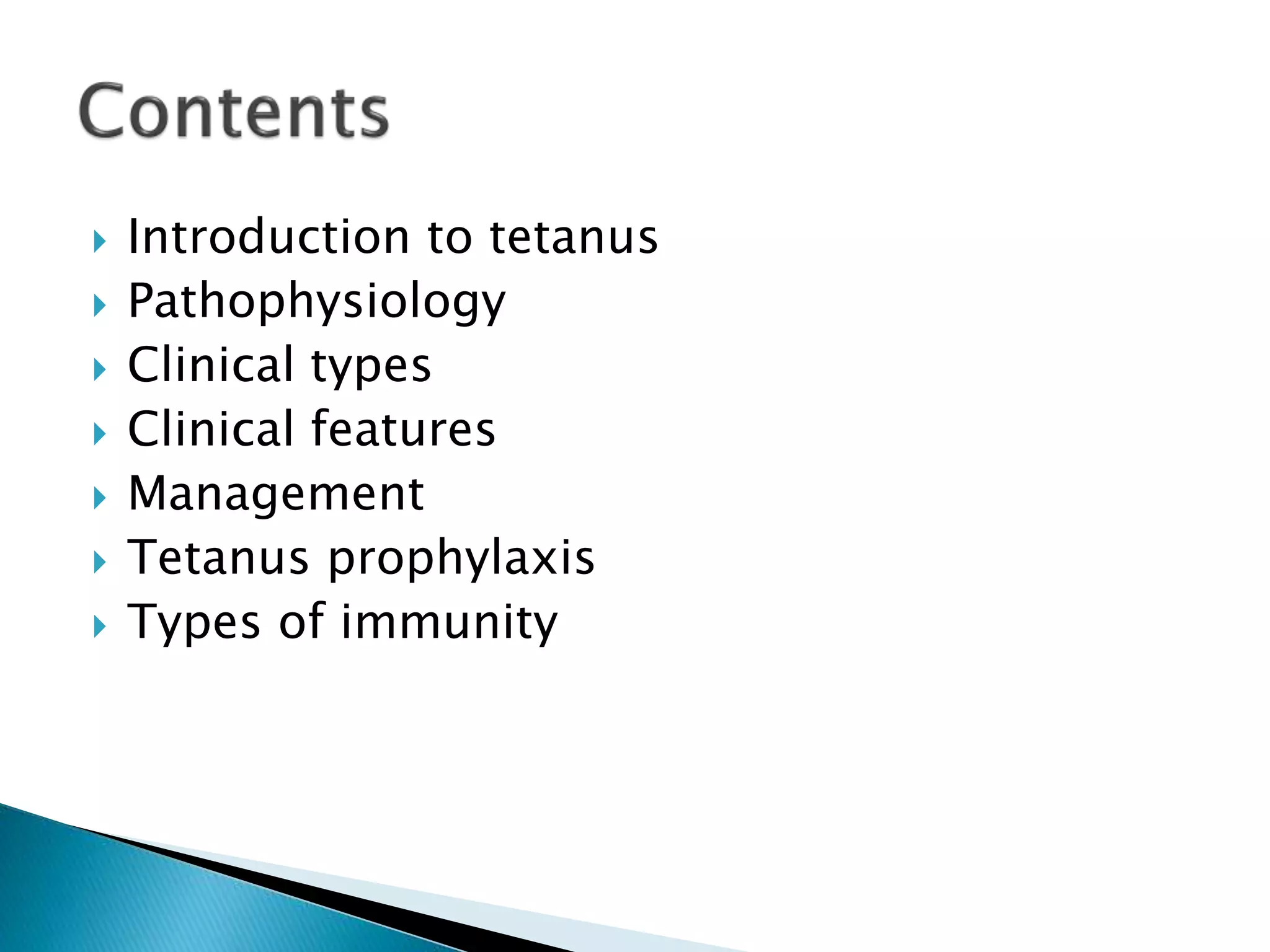 Tetanus prophylaxis and types of immunitynewnewv | PPTX