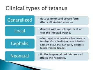 Tetanus prophylaxis and types of immunitynewnewv | PPTX