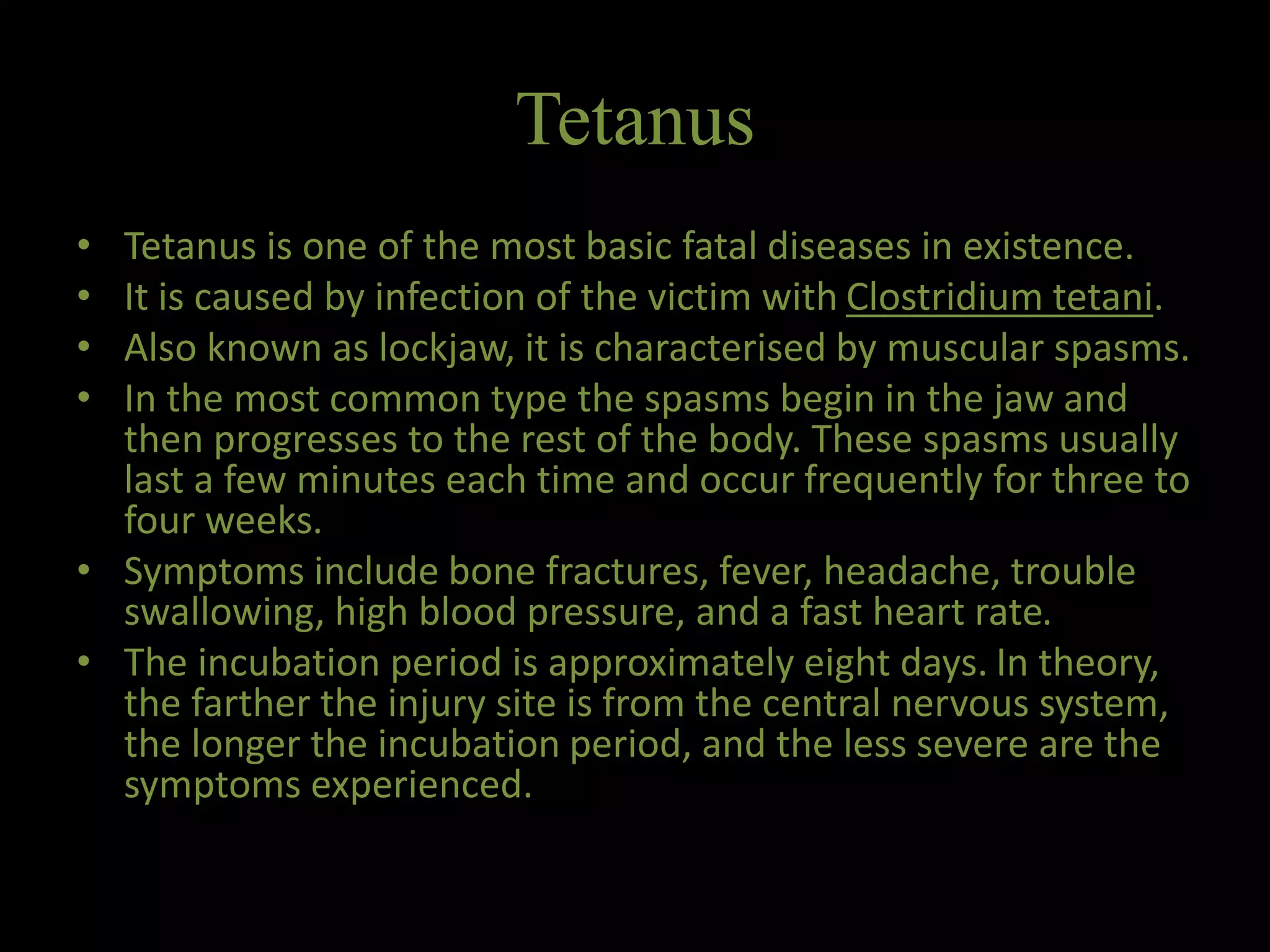 Tetanus toxin mechanism | PPTX | Infectious Diseases | Diseases and ...