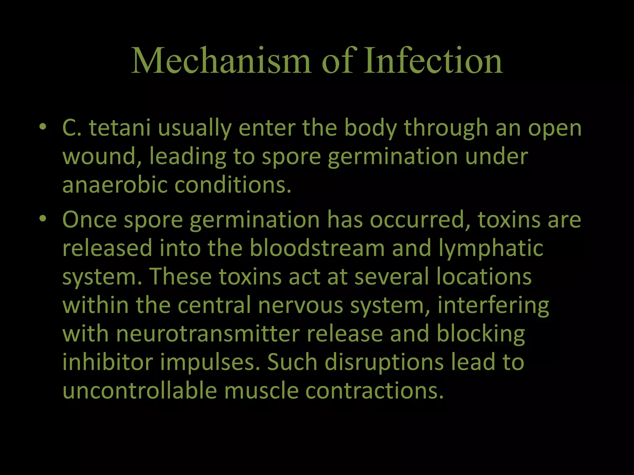 Tetanus toxin mechanism | PPTX