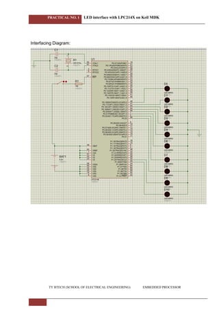 Blinking Of LEDs On LPC2148 ARM 7 TDMIS Based Microcontroller | PDF