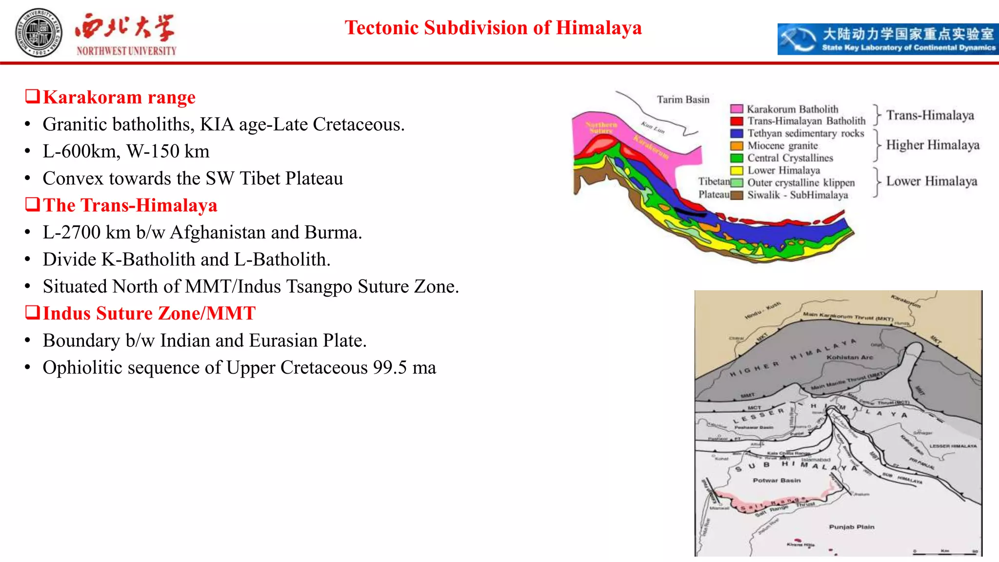Tectonic of Pakistan w.r.t Northwestern Himalaya | PPTX