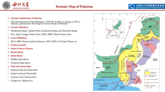 Tectonic of Pakistan w.r.t Northwestern Himalaya | PPTX | Asia Travel ...