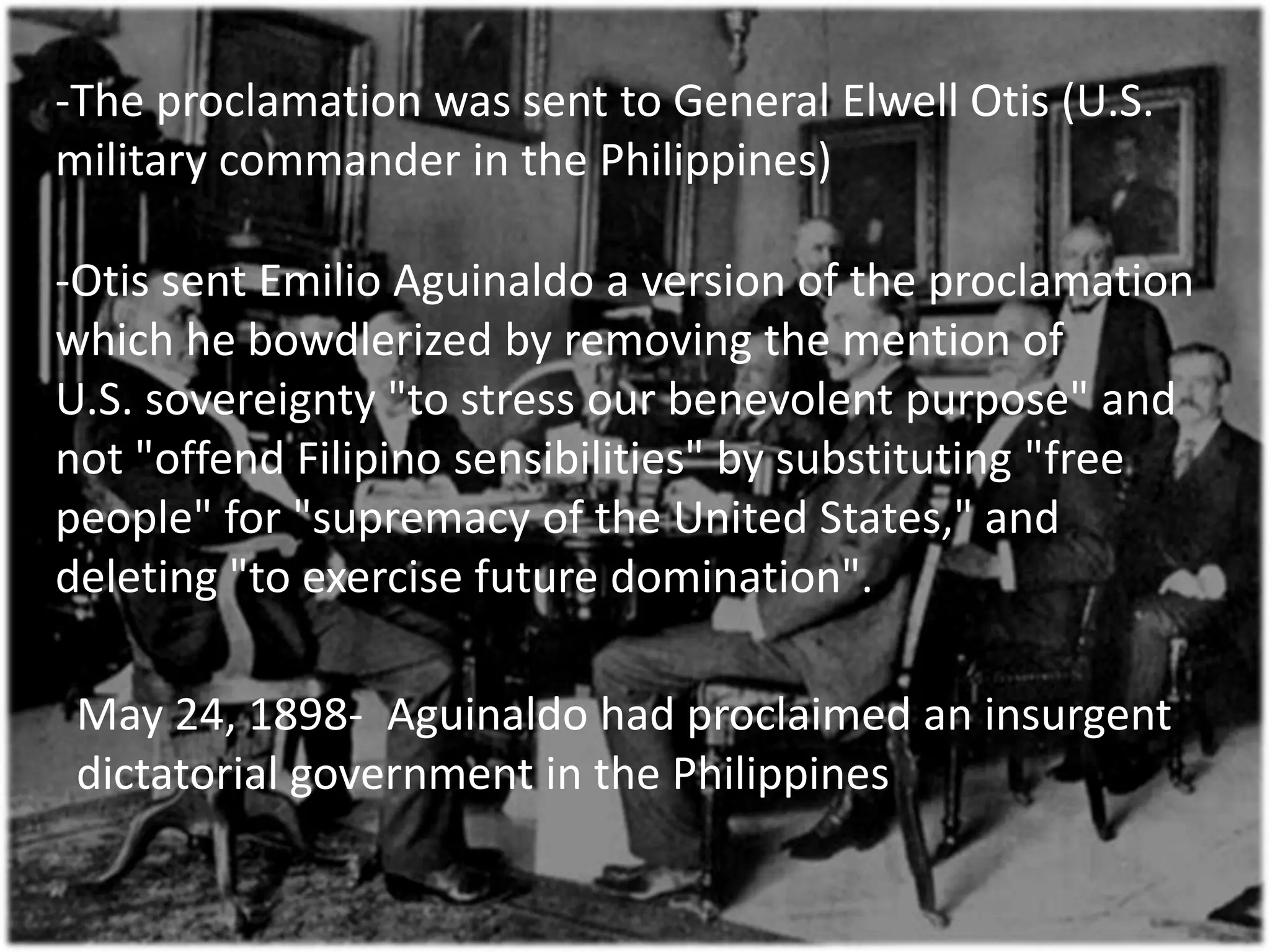 McKinley’s Benevolent Assimilation Proclamation | PPTX
