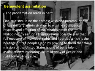 McKinley’s Benevolent Assimilation Proclamation | PPTX
