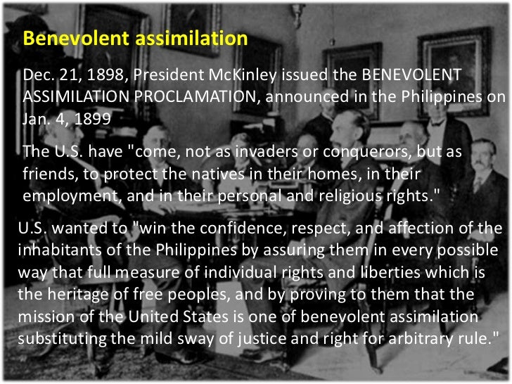 McKinley’s Benevolent Assimilation Proclamation