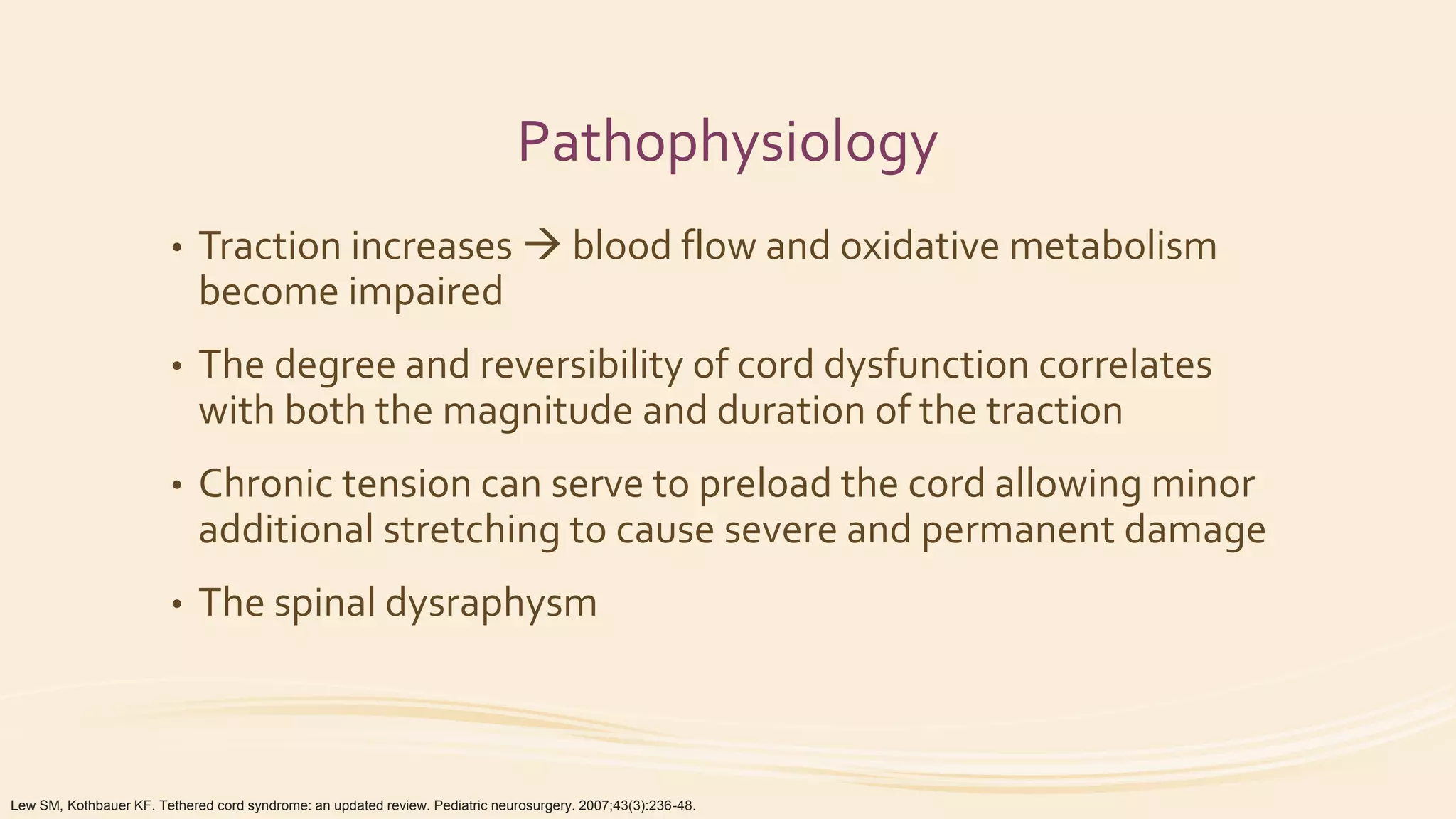 Tethered Cord Syndrome | PPTX