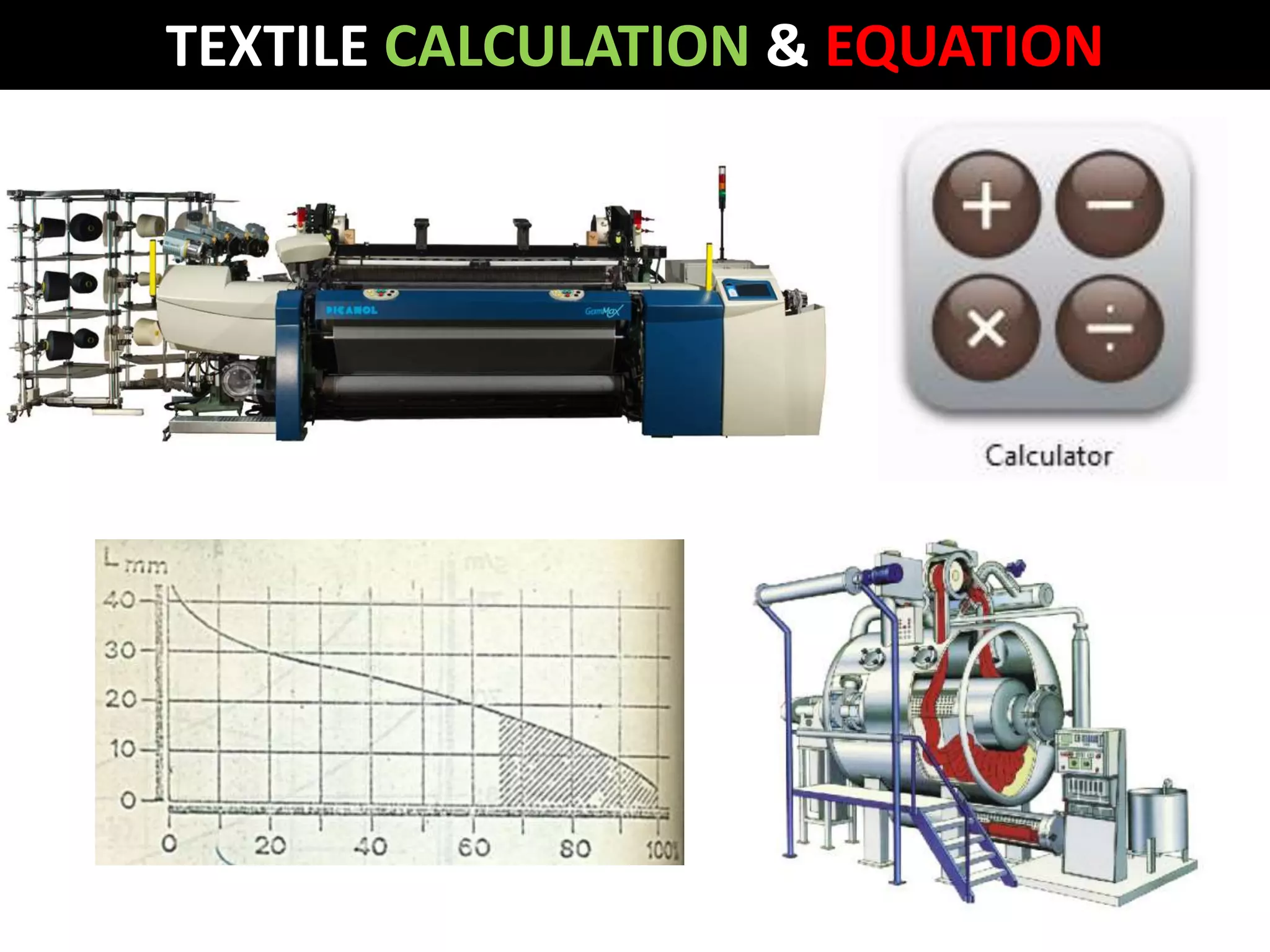 Textile Calculations and Equations | PPTX