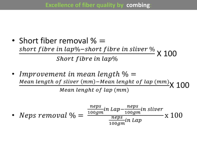 Textile Calculations and Equations | PPTX