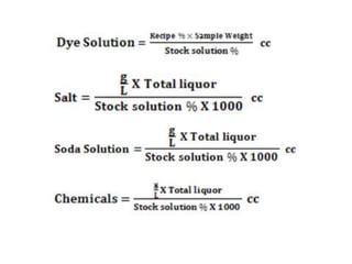 Textile Calculations and Equations | PPTX