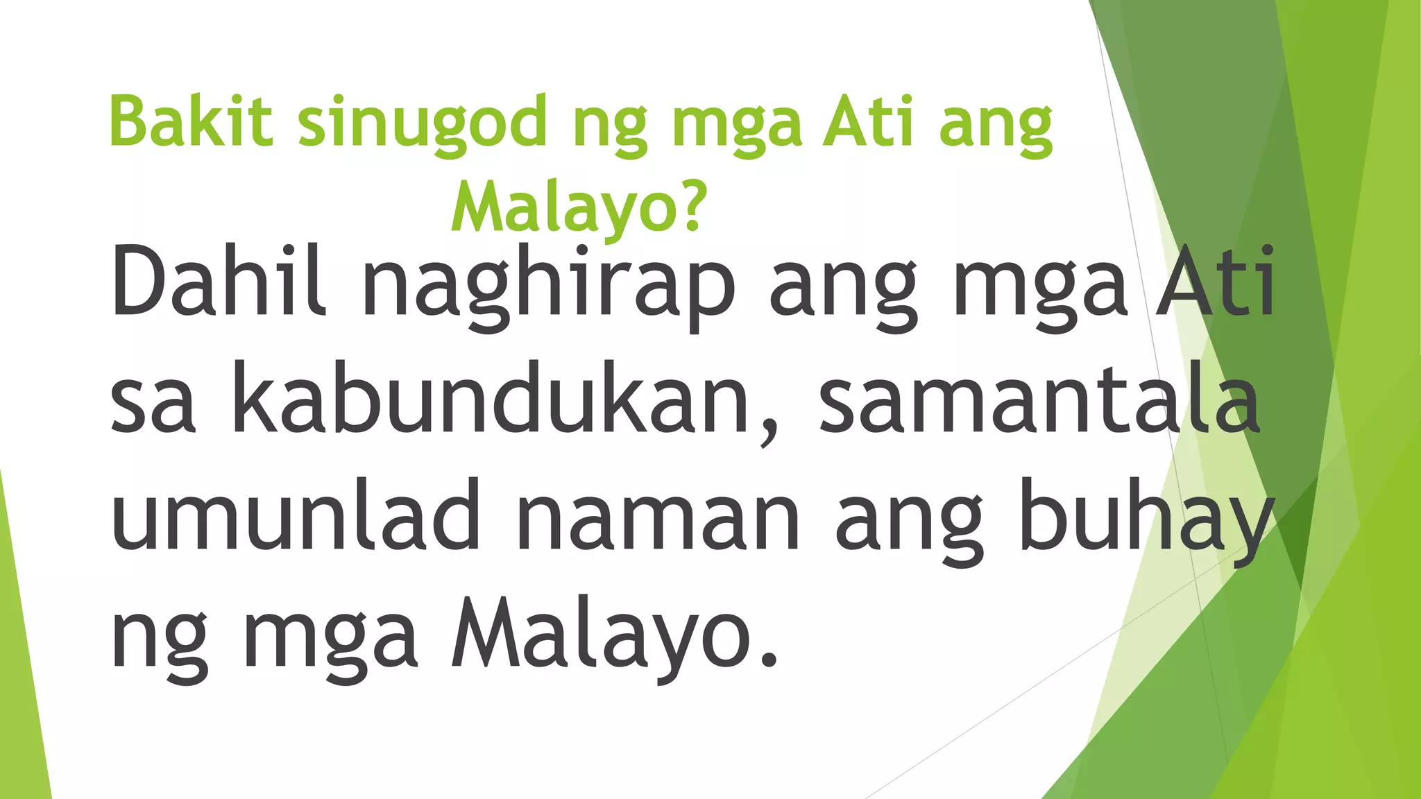 FILIPINO: PANG URI AT PANG ABAY | PPTX