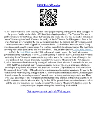 Tet Offensive Essay | PDF