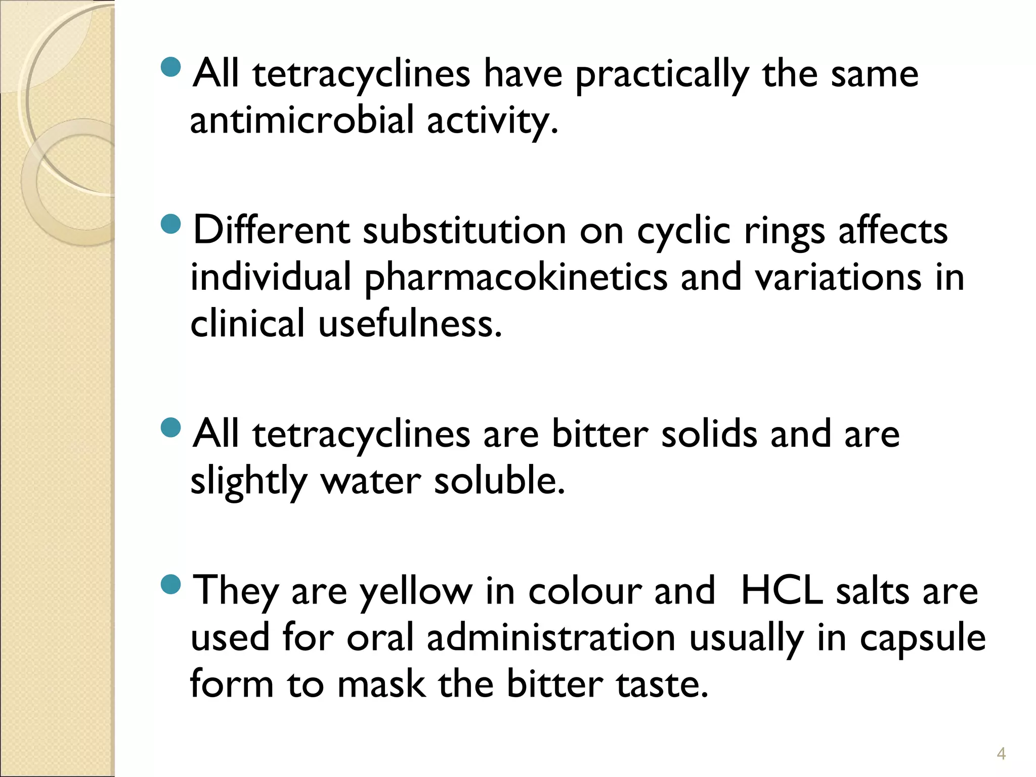 Tetracyclin and chloramphenicol: Pharmacology, Mechanism of Action ...