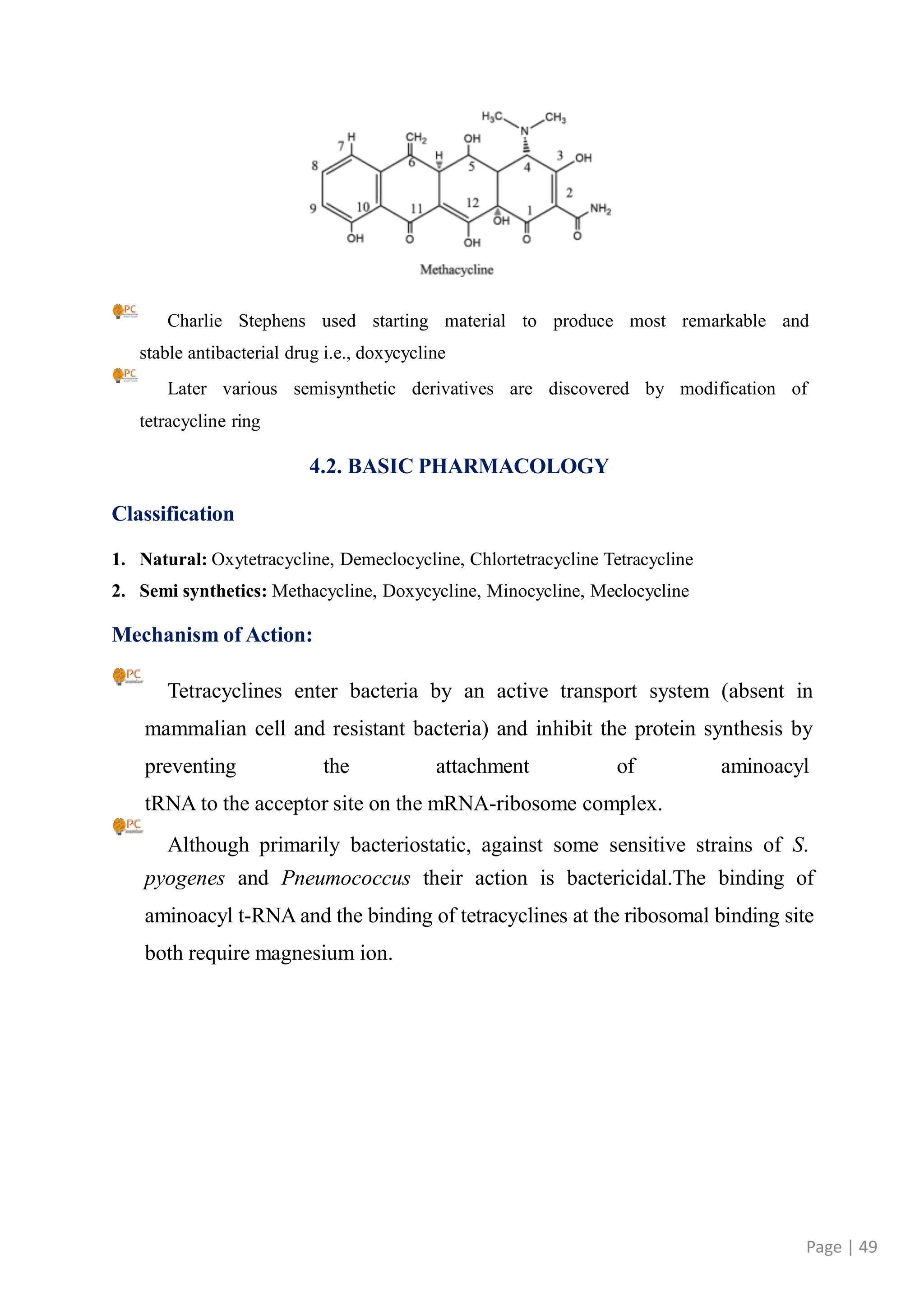 Tetracycline-Medicinal-Chemistry.7 semester | PPTX