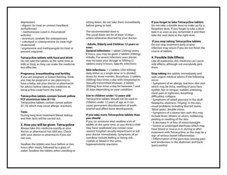 Tetracycline 250mg tablets pil taj pharmaceuticals | PDF