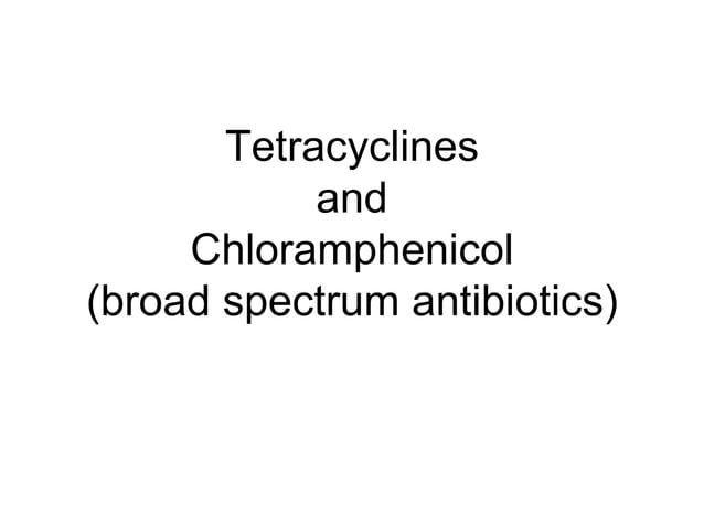 Tetracyclines | PPT