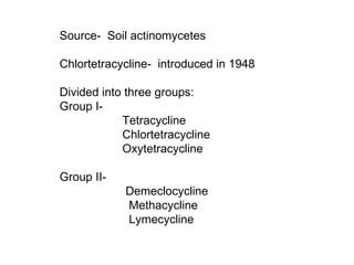 Tetracyclines | PPT
